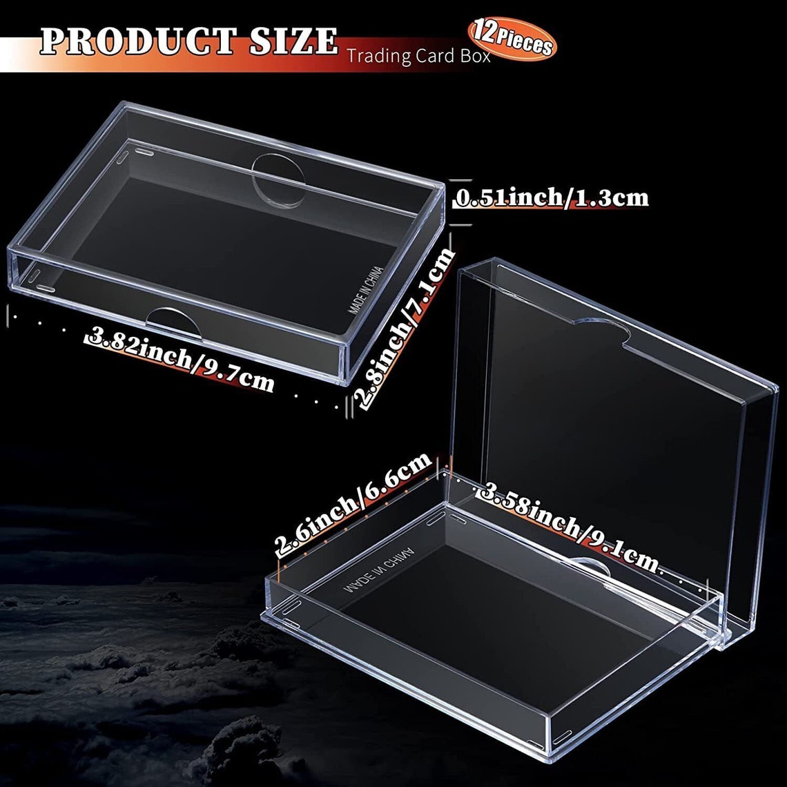 Playing Card Case Clear Acrylic Playing Card Boxes Holder - Etsy