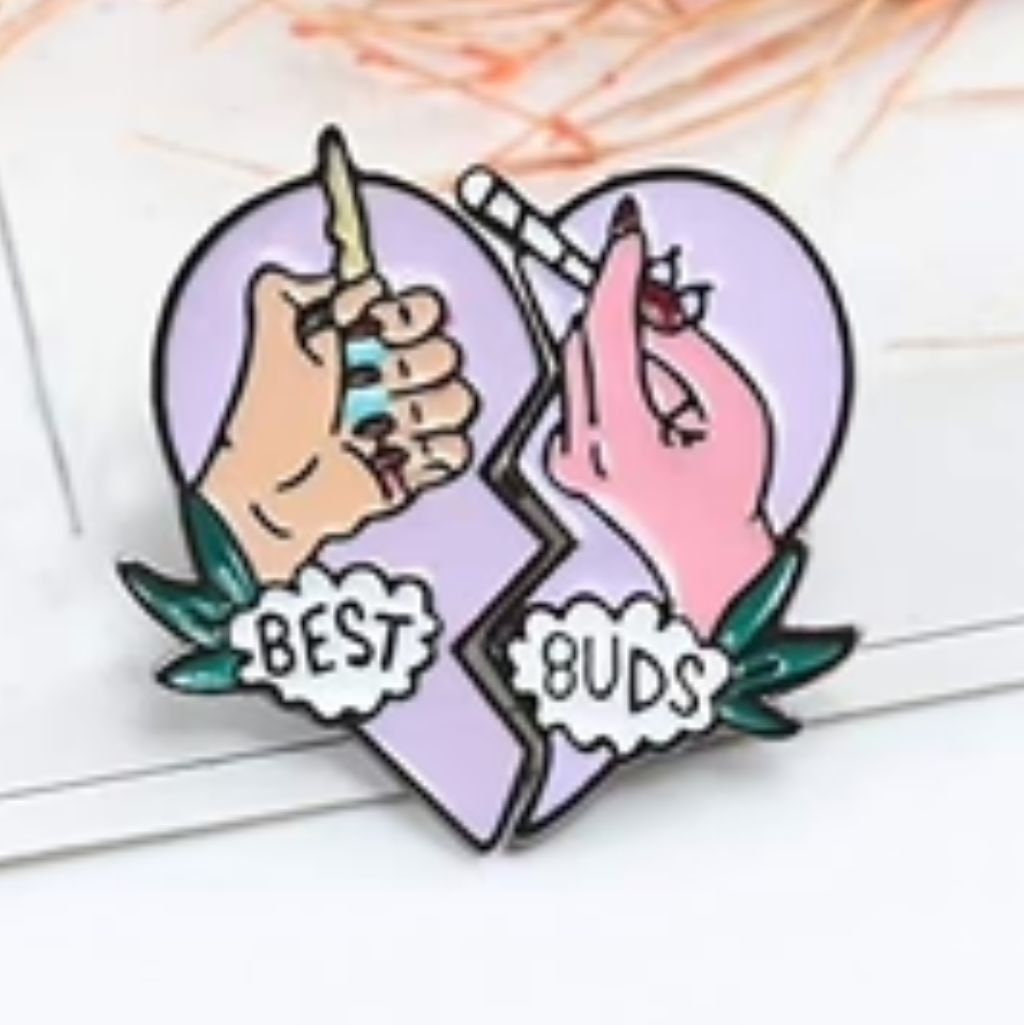 Best Buds Enamel Pin Pins Set Label Pin Hard Cute Kawaii Funny - Etsy