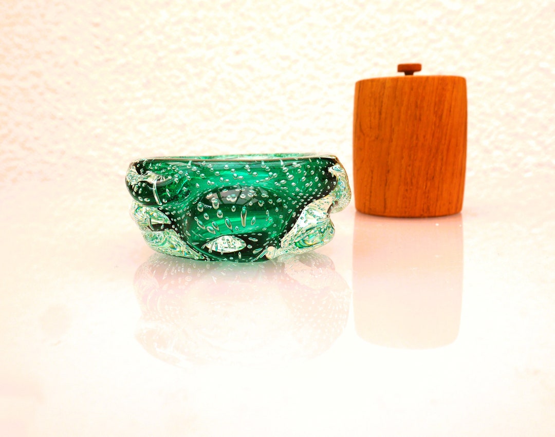 Mid-century Modern Scandinavian Design Art Glass Bowl by Elis Bergh ...