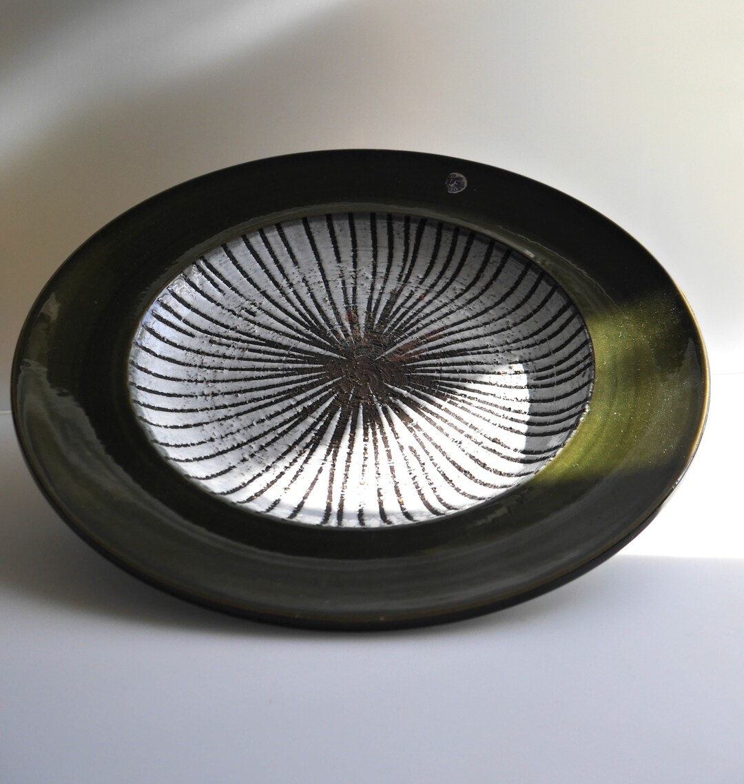 Mid-century Modern Scandinavian Art Pottery Plate/ Bowl . Ceramic Known ...
