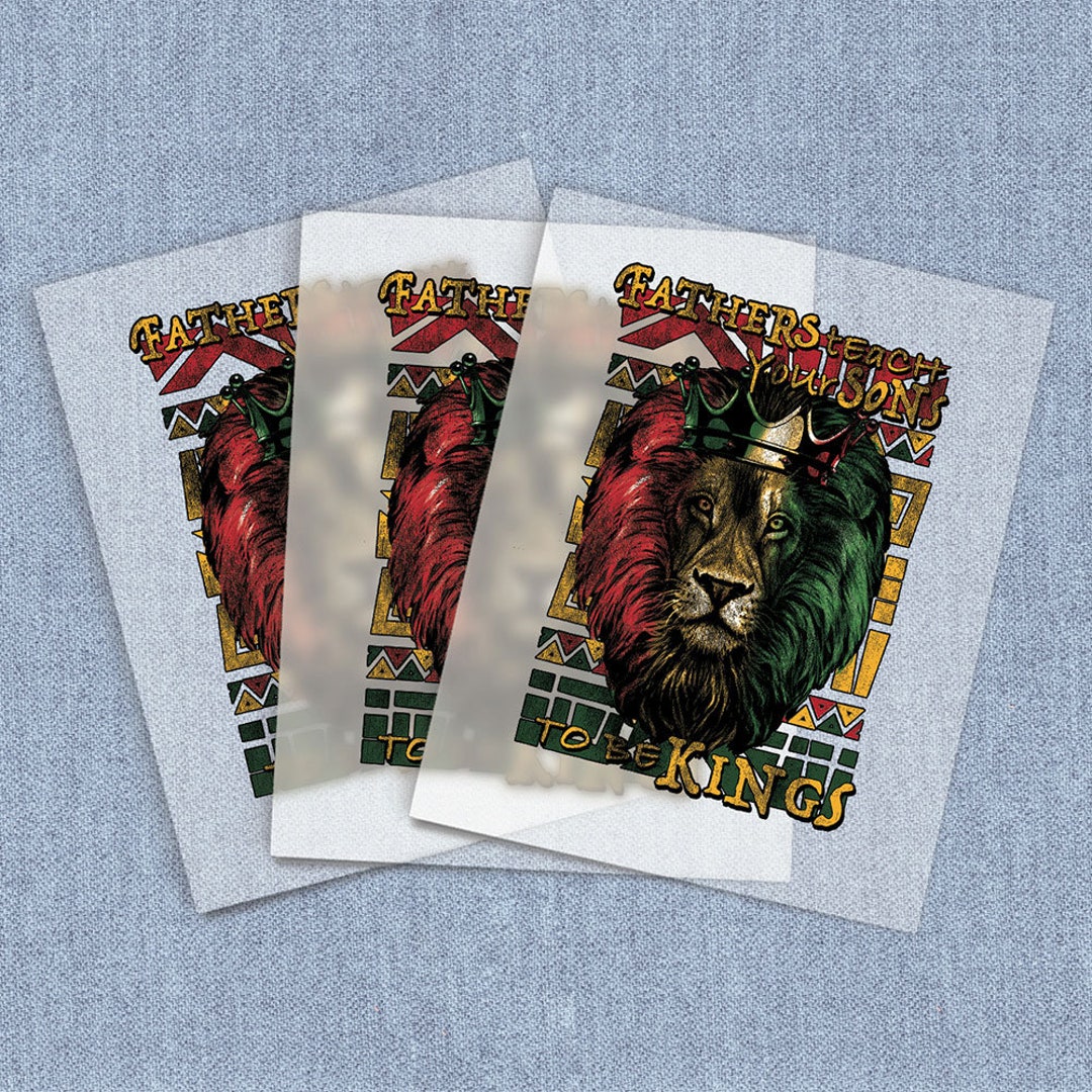 To Be Kings DTF Heat Transfer, Lion Iron-on Transfer, Direct-to-film ...