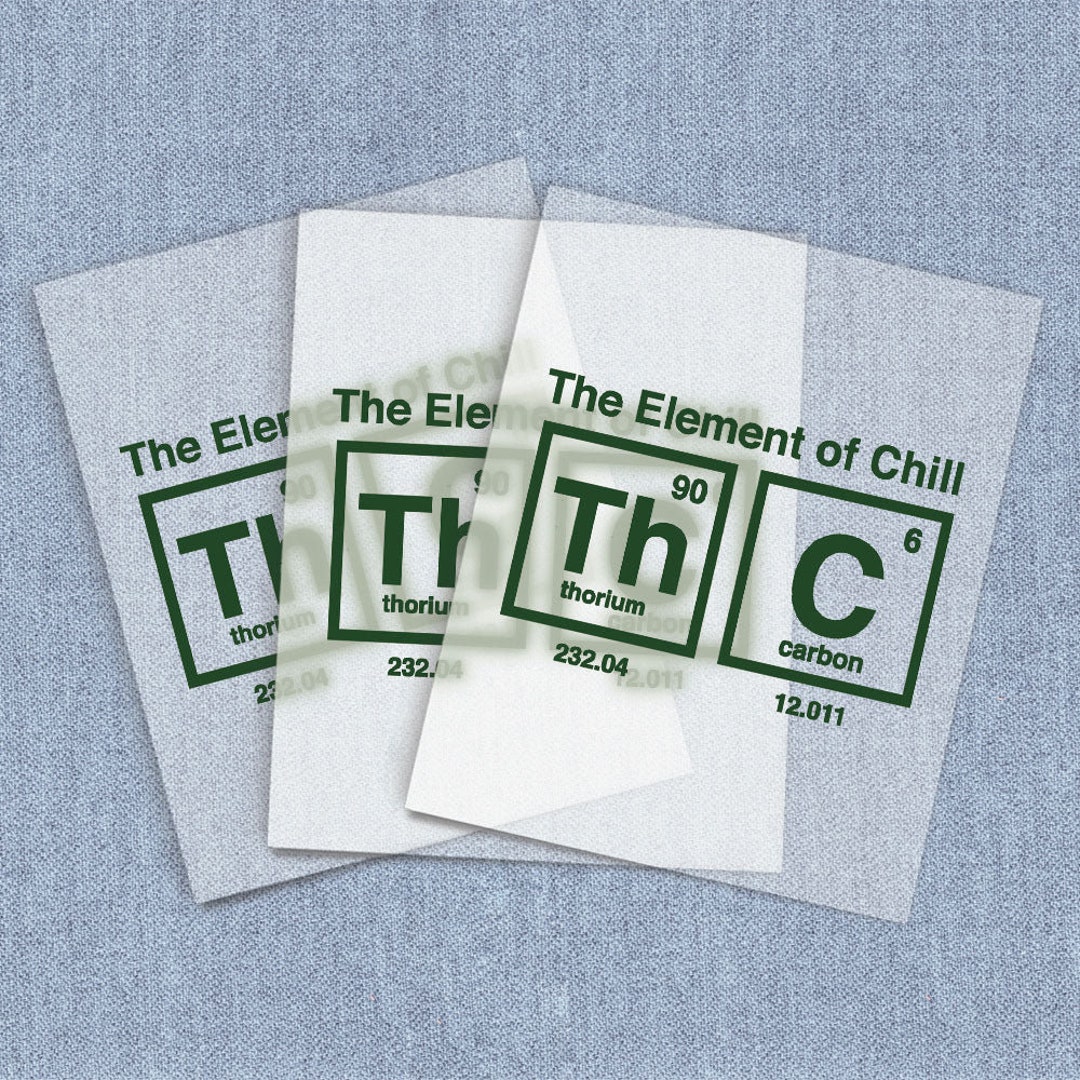 Element of Chill Iron-on Heat Transfer, Marijuana DTF Transfers, 420 ...