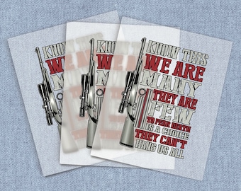 Live Free or Die Direct-to-film Transfers, 2nd Amendment DTF Heat Transfer, Iron-on Home Iron ...