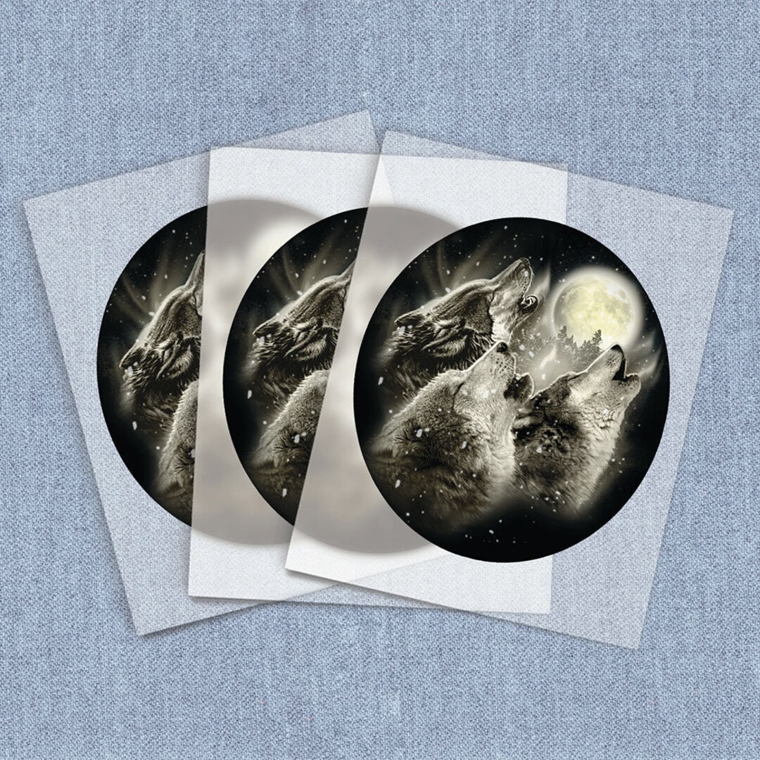 Wolf Howl Direct-to-film Transfers, Wolves Howling DTF Heat Transfer ...