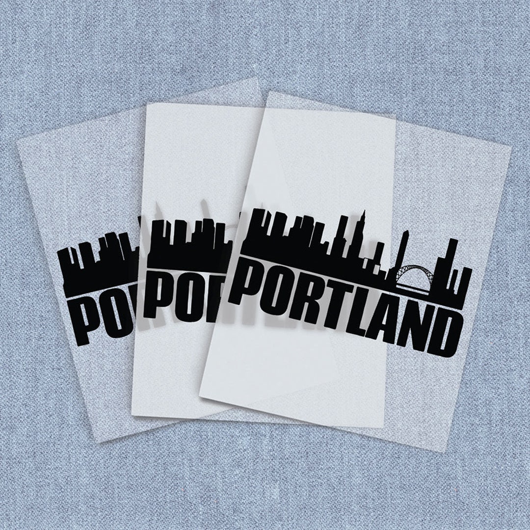 Portland Outline, DTF Heat Transfer, Portland Iron-on Transfer, Direct ...