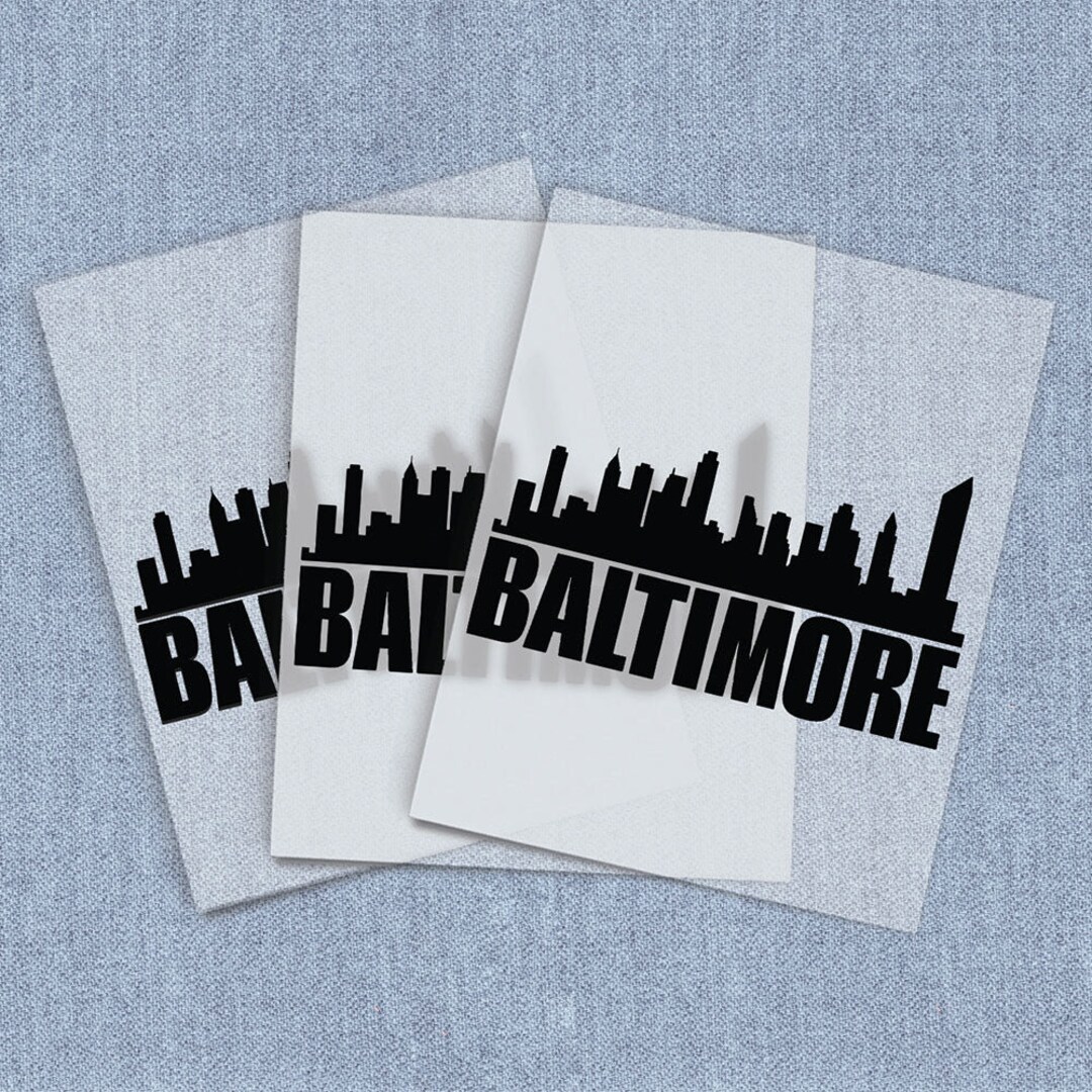 Baltimore Outlines, DTF Heat Transfer, Iron-on Transfer, Direct-to-film ...