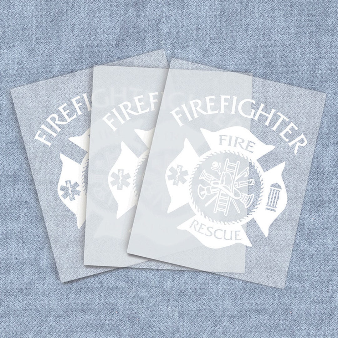 Firefighter DTF Heat Transfer, 1st Responder Iron-on Transfer, Direct ...