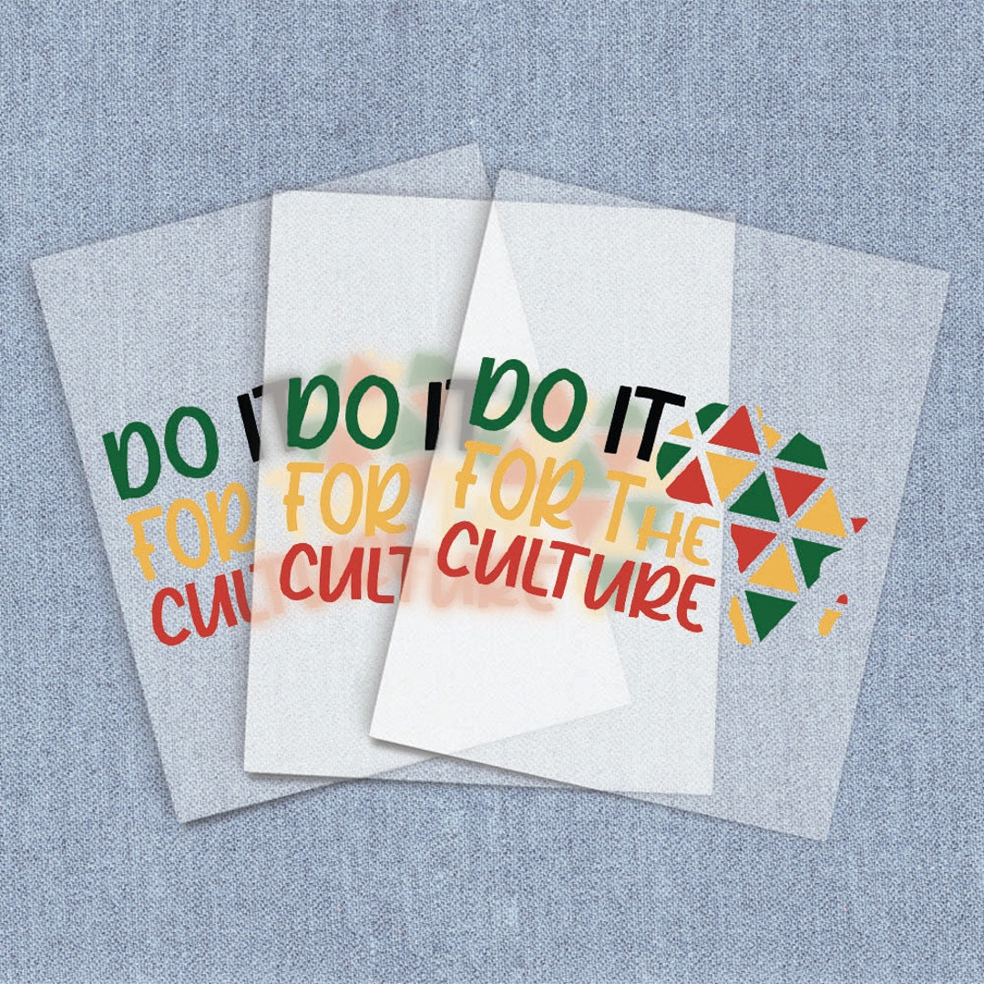 For the Culture Iron-on Heat Transfer, Black History DTF Transfers ...
