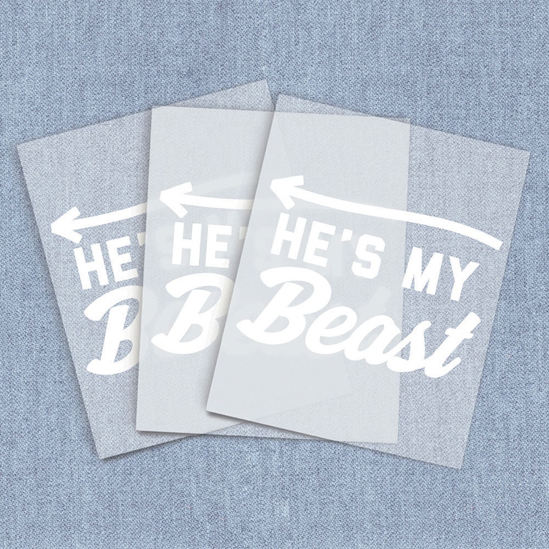 My Beast DTF Heat Transfer, Humor Iron-on Transfer, Direct-to-film Home ...