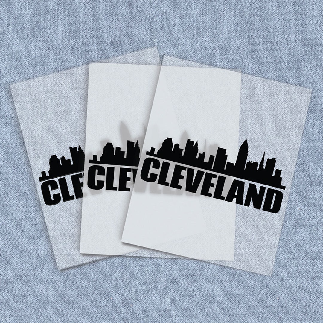 Cleveland Outline, DTF Heat Transfer, Iron-on Transfer, Direct-to-film ...