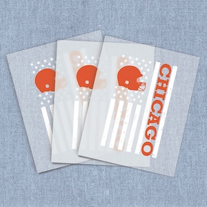 Chicago Football DTF Heat Transfer, Sports Team Direct-to-film ...