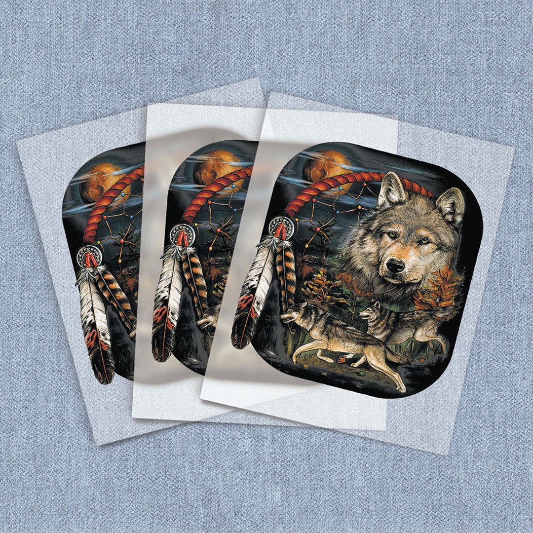 Tribesman Iron-on Wolves Heat Transfer, DTF Transfers, Home Iron Dream ...