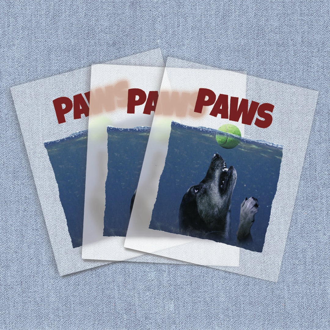 Dogs DTF Heat Transfer, Paws Direct-to-film Iron-on Transfer, Full ...
