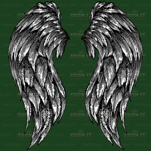 Wings Direct-to-film Transfers, DTF Heat Transfer, Iron-on Angel Wings ...