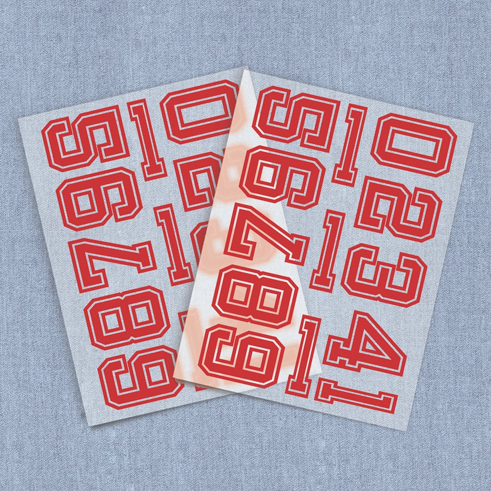 Cutup Numbers DTF Heat Transfer, Lacrosse Numbers Direct-to-film Iron ...