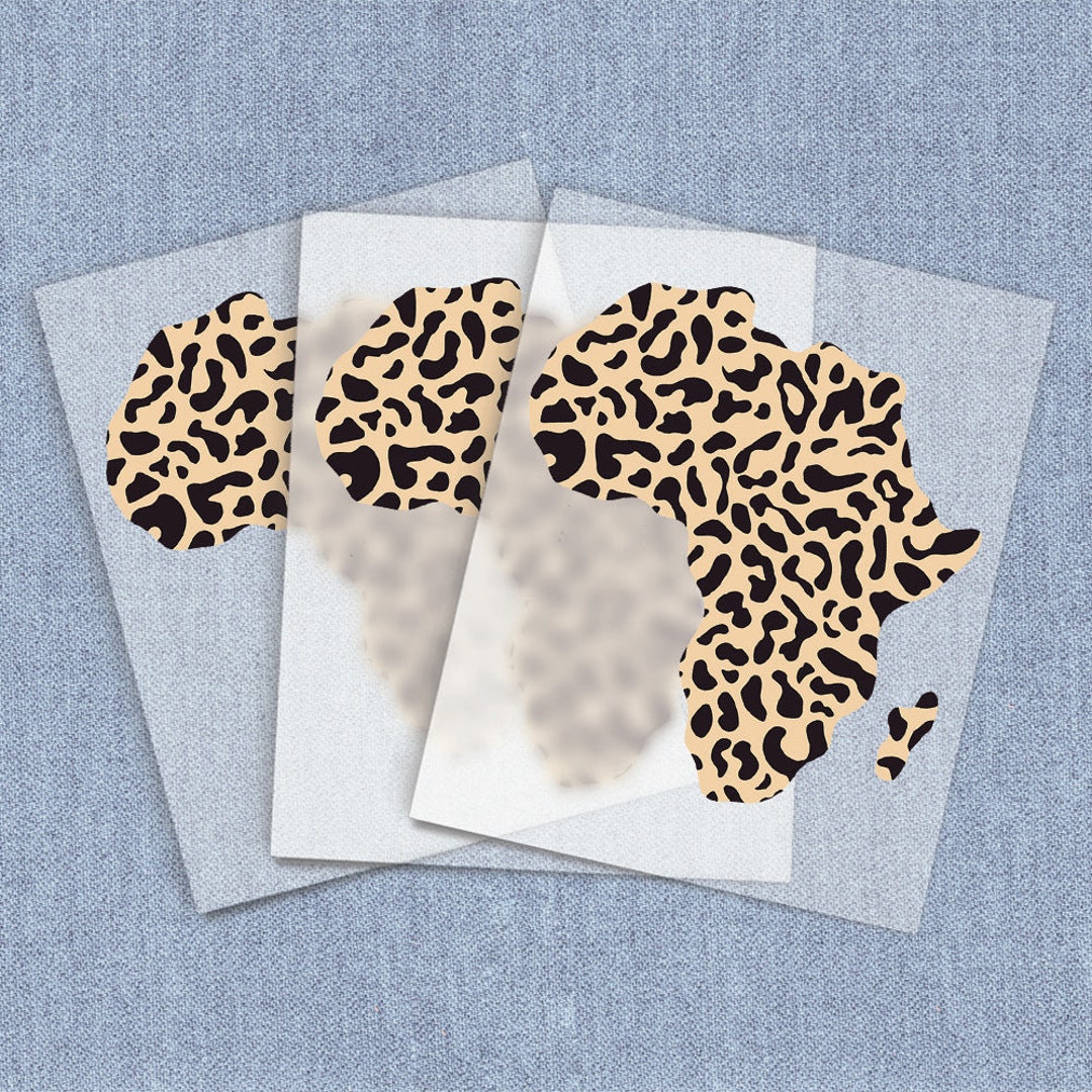 Africa Leopard Print DTF Heat Transfer, Iron-on Transfer, Direct-to ...