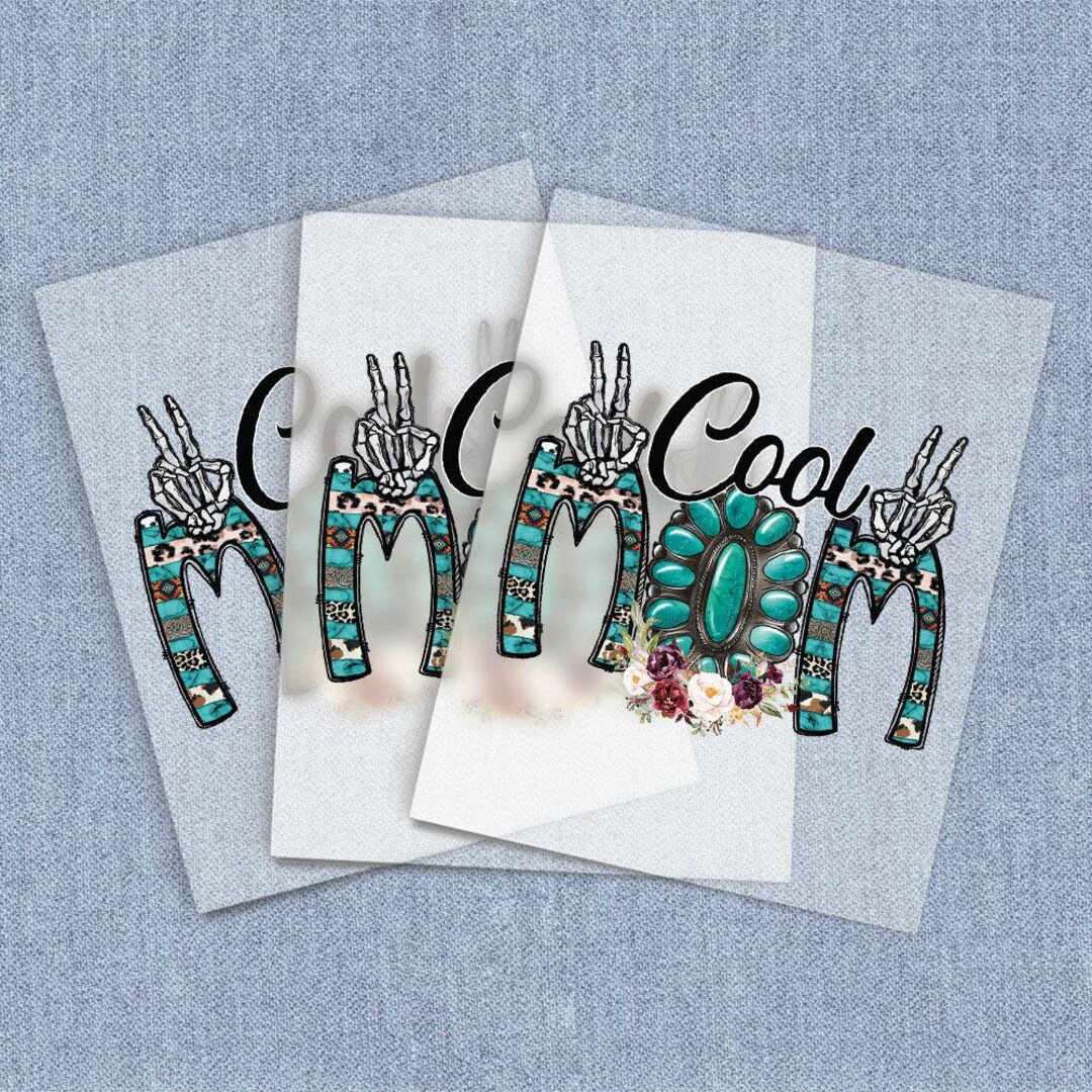 Cool Mom, DTF Heat Transfer, Iron-on Transfer, Direct-to-film Home Iron ...