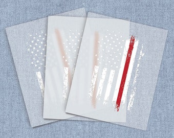 American Flag DTF Heat Transfer, EMS Flag Direct-to-film Iron-on ...