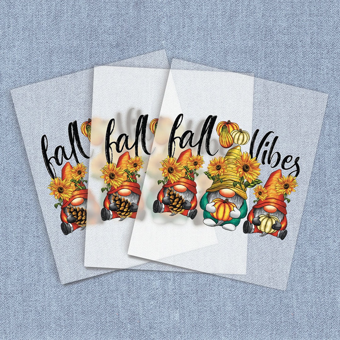 Fall Vibes Home Iron-on Transfers, Gnome DTF Transfer, Pumpkin Direct ...