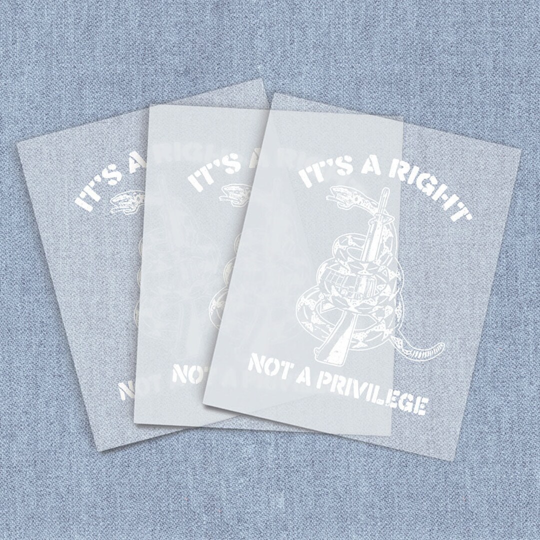 Not A Privilege Direct-to-film Transfers, Guns DTF Heat Transfer, Iron ...