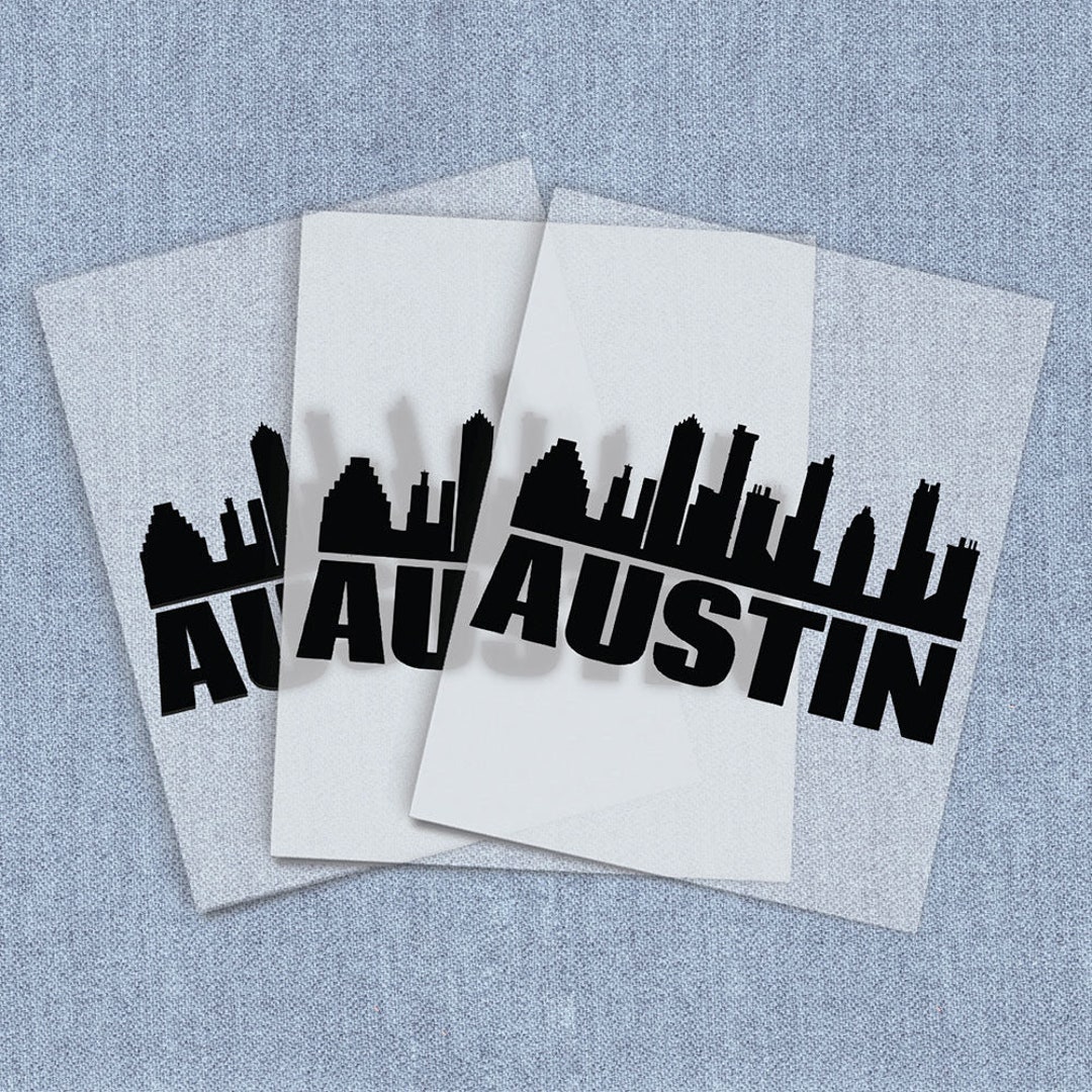 Austin Outline, DTF Heat Transfer, Iron-on Transfer, Direct-to-film ...