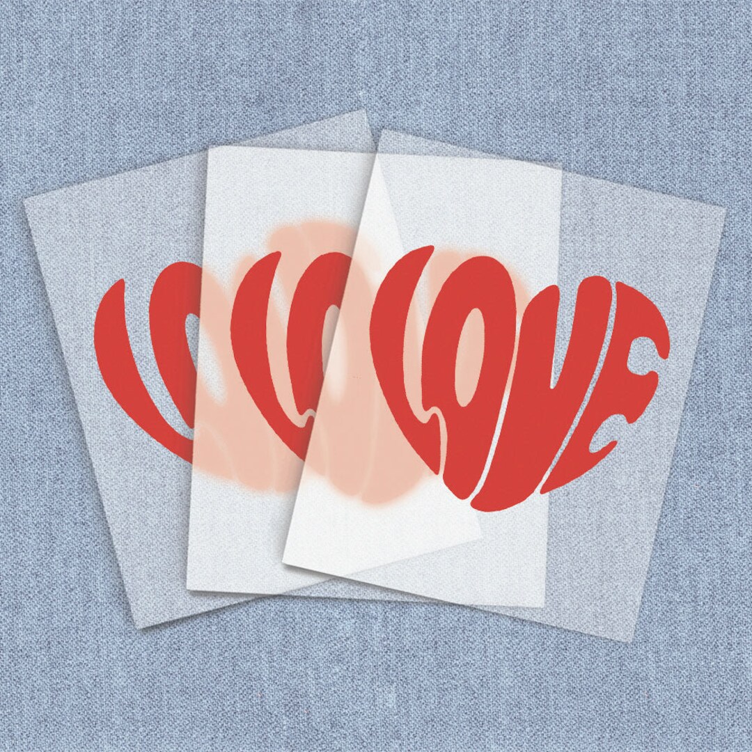 Love, DTF Heat Transfer, Iron-on Transfer, Direct-to-film Home Iron ...