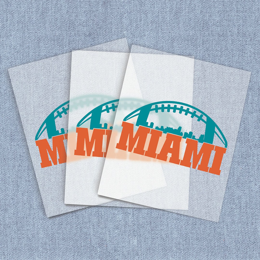 Miami Football Direct-to-film Transfers, Sports Team Home Craft Iron-on ...