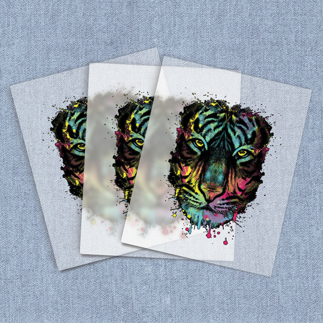 Dripping Tiger Direct-to-film Transfers, Neon DTF Heat Transfer, Iron ...