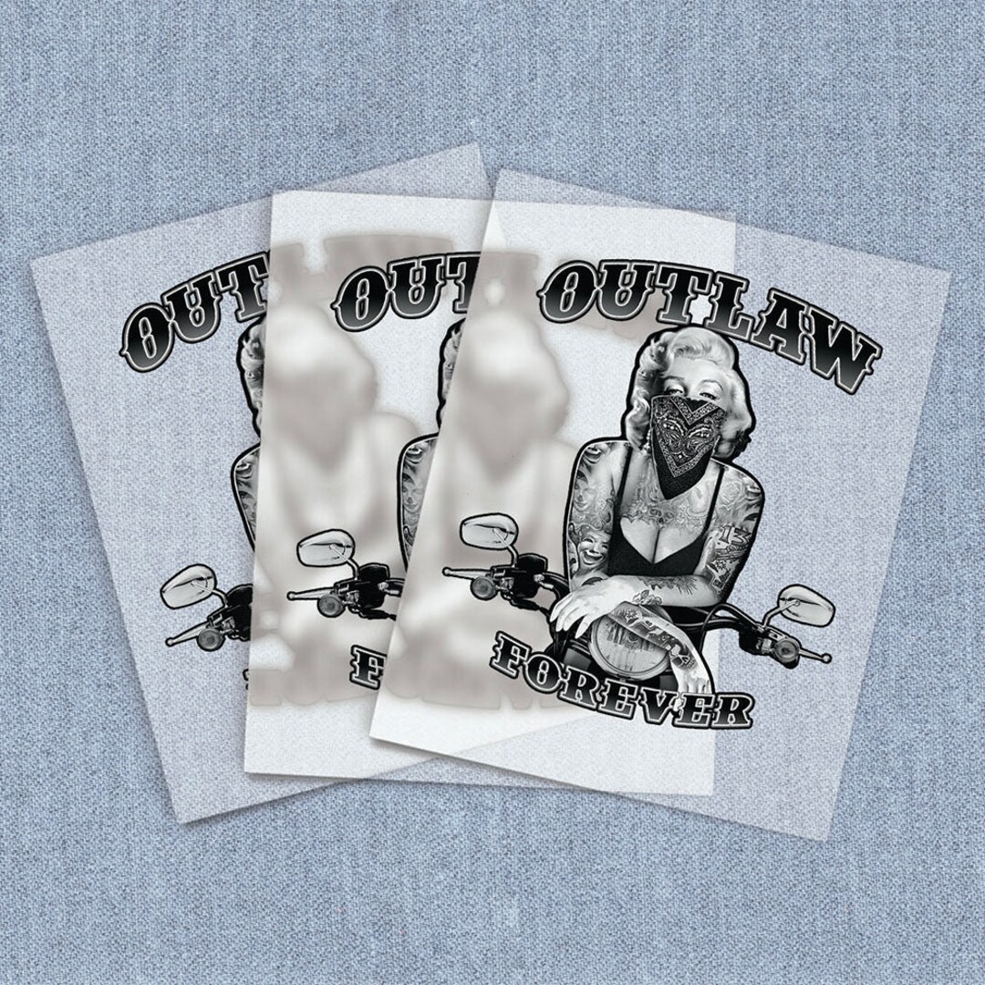 Outlaw Bike Pose Direct-to-film Transfers, Marilynn Monroe DTF Heat ...