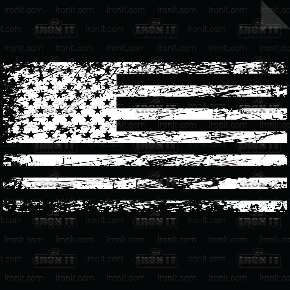 American Pride DTF Heat Transfer, Distressed Flag Direct-to-film Iron ...