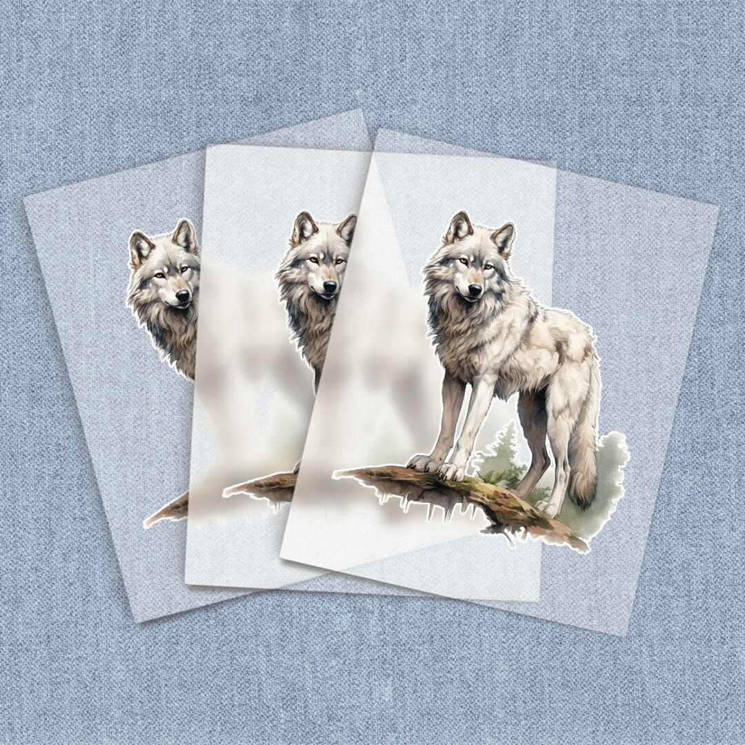 Majestic Wolf 2 DTF Heat Transfer, Iron-on Transfer, Wildlife Direct-to ...