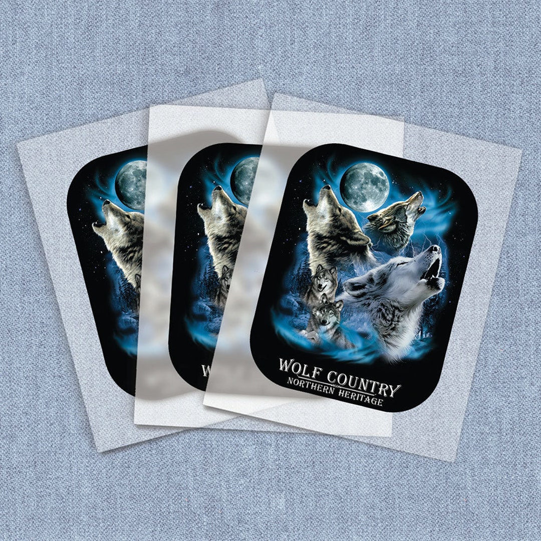 Wolf Country Direct-to-film Transfers, Wilderness DTF Heat Transfer ...