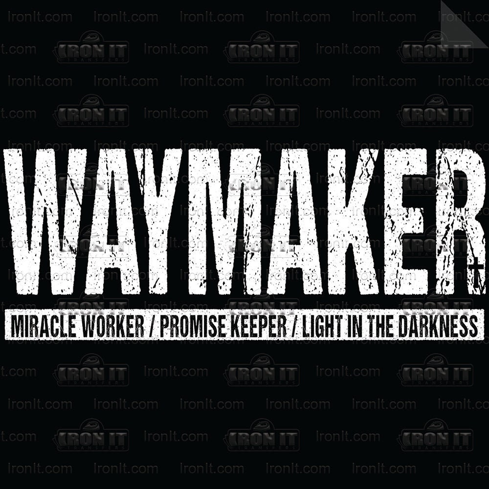 DTF Heat Transfer, Waymaker Strip Direct-to-film Iron-on Transfer, Full ...