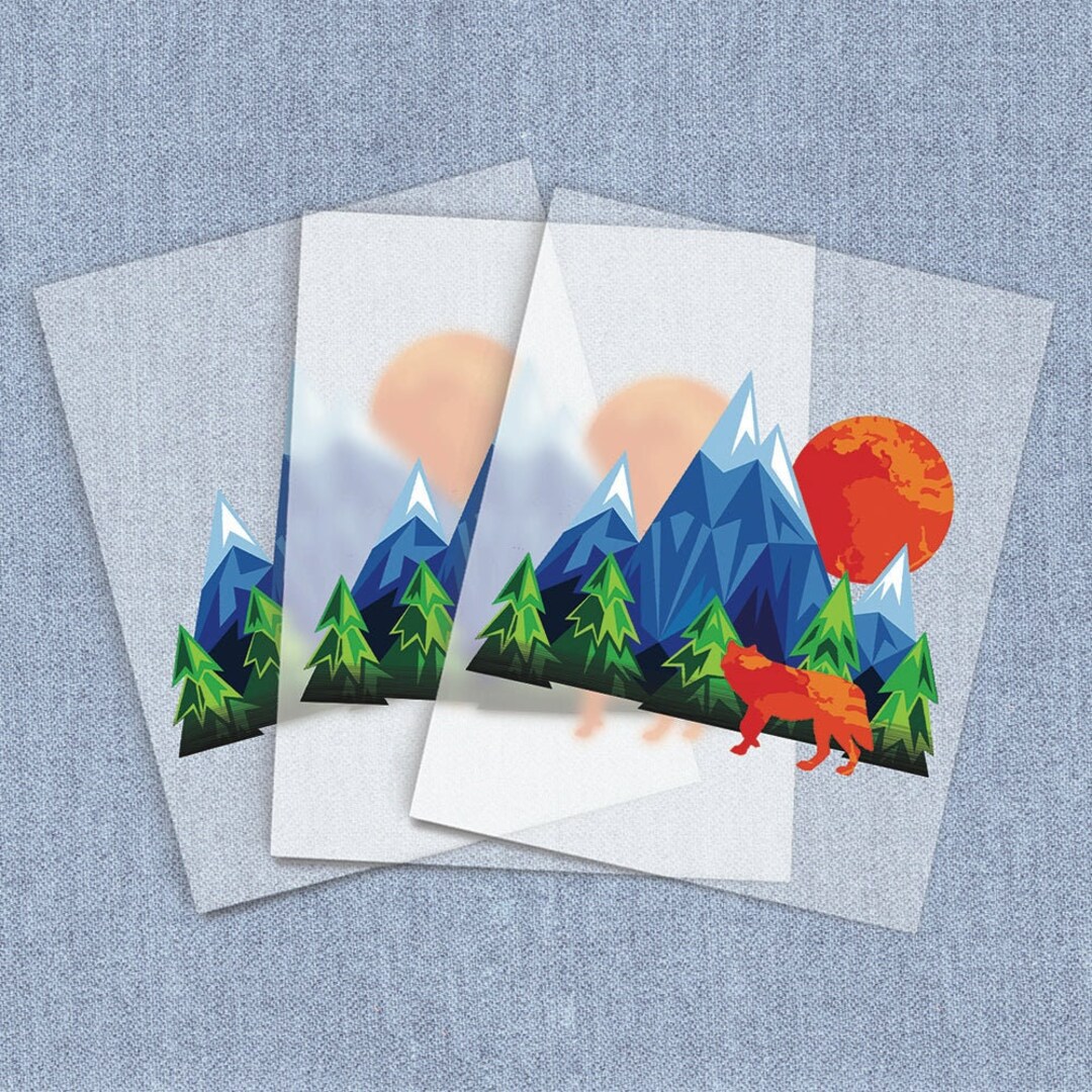 Wildlife DTF Heat Transfer, Geometric Wolf Direct-to-film Iron-on ...