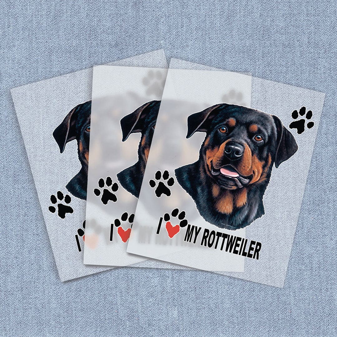 Rottweiler Direct-to-film Transfers, Animal DTF Heat Transfer, Dog Iron ...