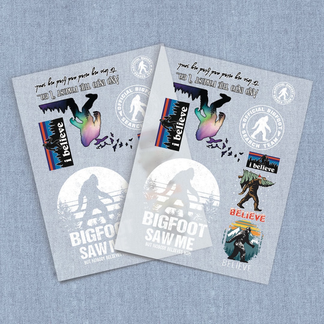 Bigfoot Cutup Stock Sheets DTF Heat Transfer, Cutup Direct-to-film Iron ...