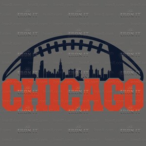 Chicago Football DTF Heat Transfer, Sports Team Direct-to-film ...