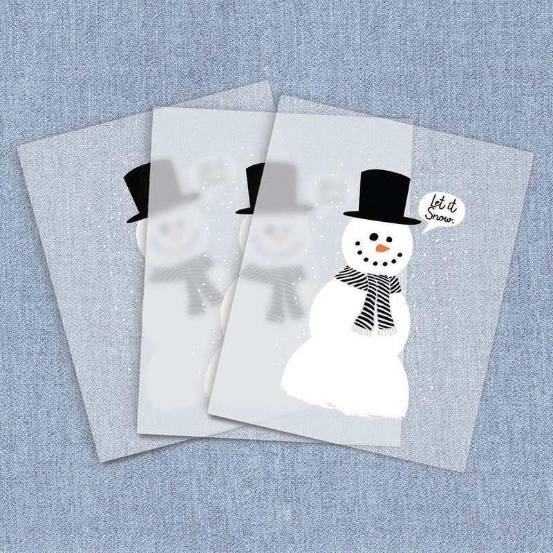 Snow Man Heat Transfer - Etsy
