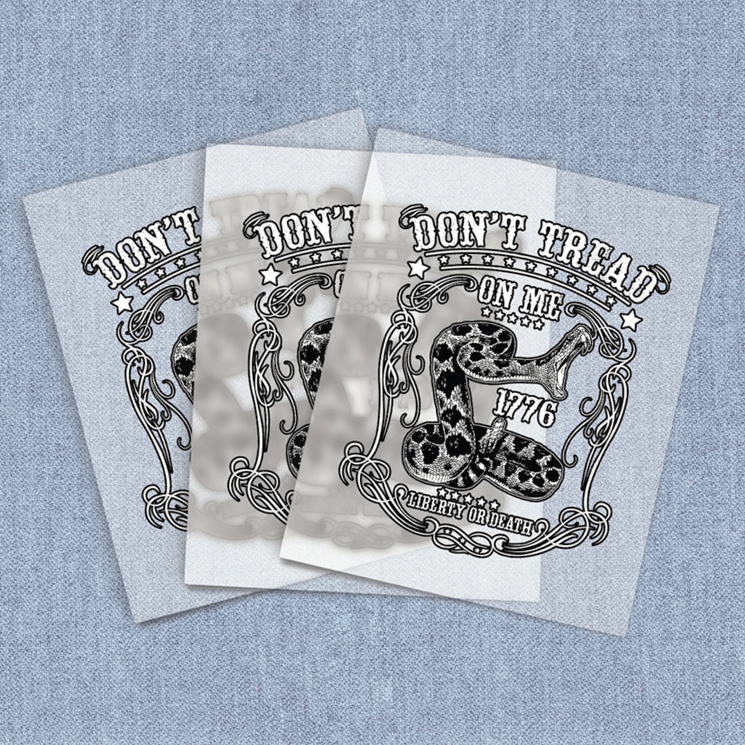 Liberty or Death W/crest Iron-on Heat Transfer, Floral DTF Transfers ...