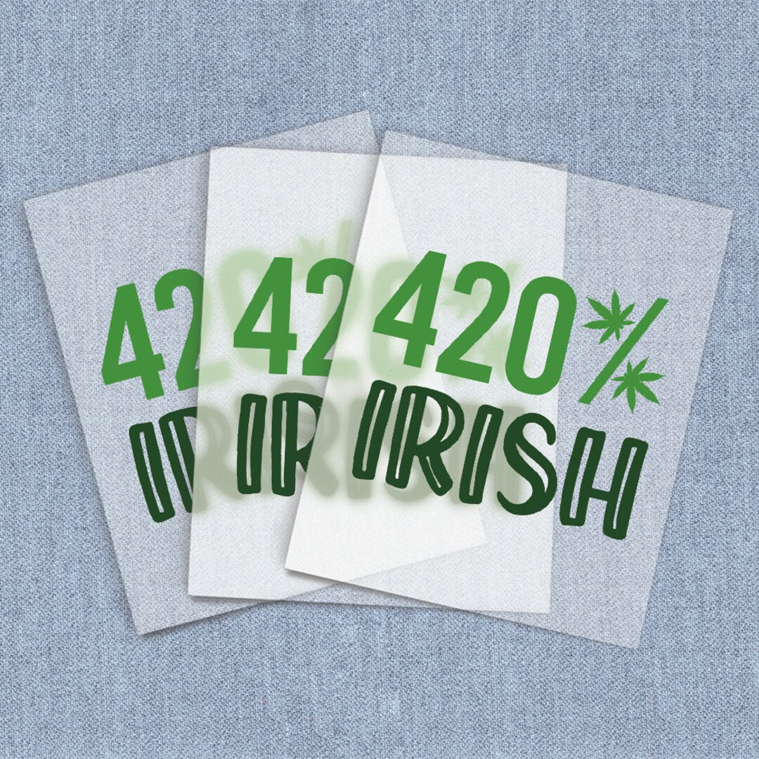 420 Irish Iron-on Heat Transfer, Weed, Ireland, DTF Transfers, Pot Leaf ...