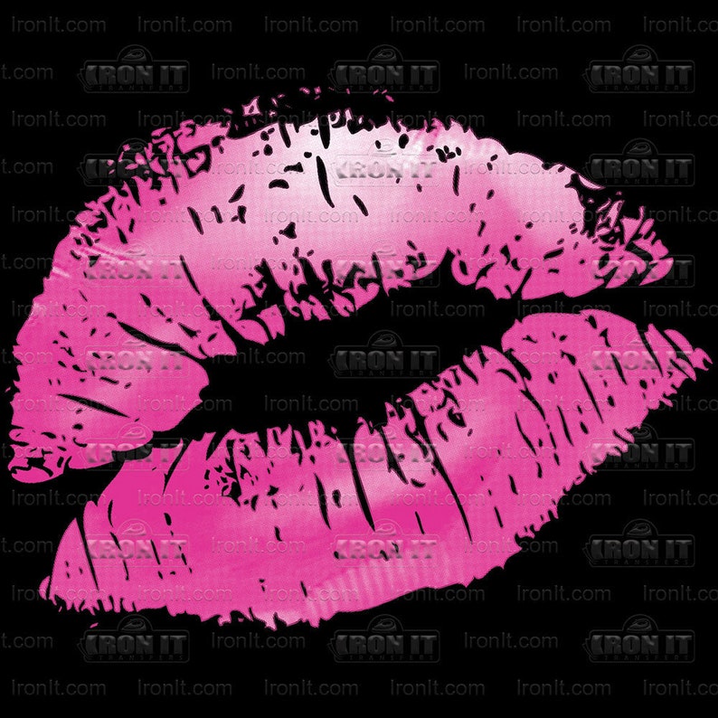 Pink Lips Direct-to-film Transfers, Kiss DTF Heat Transfer, Iron-on Pop ...