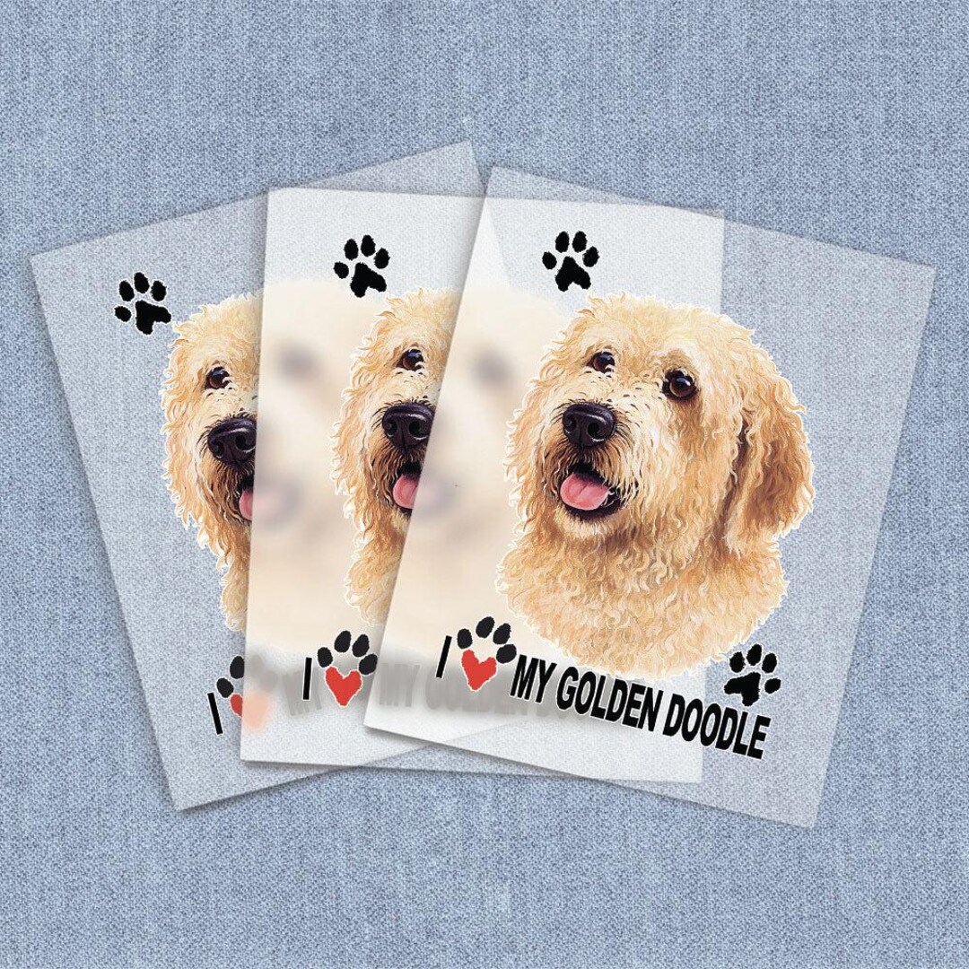 Golden Doodle, DTF Heat Transfer, Iron-on Transfer, Direct-to-film Home ...