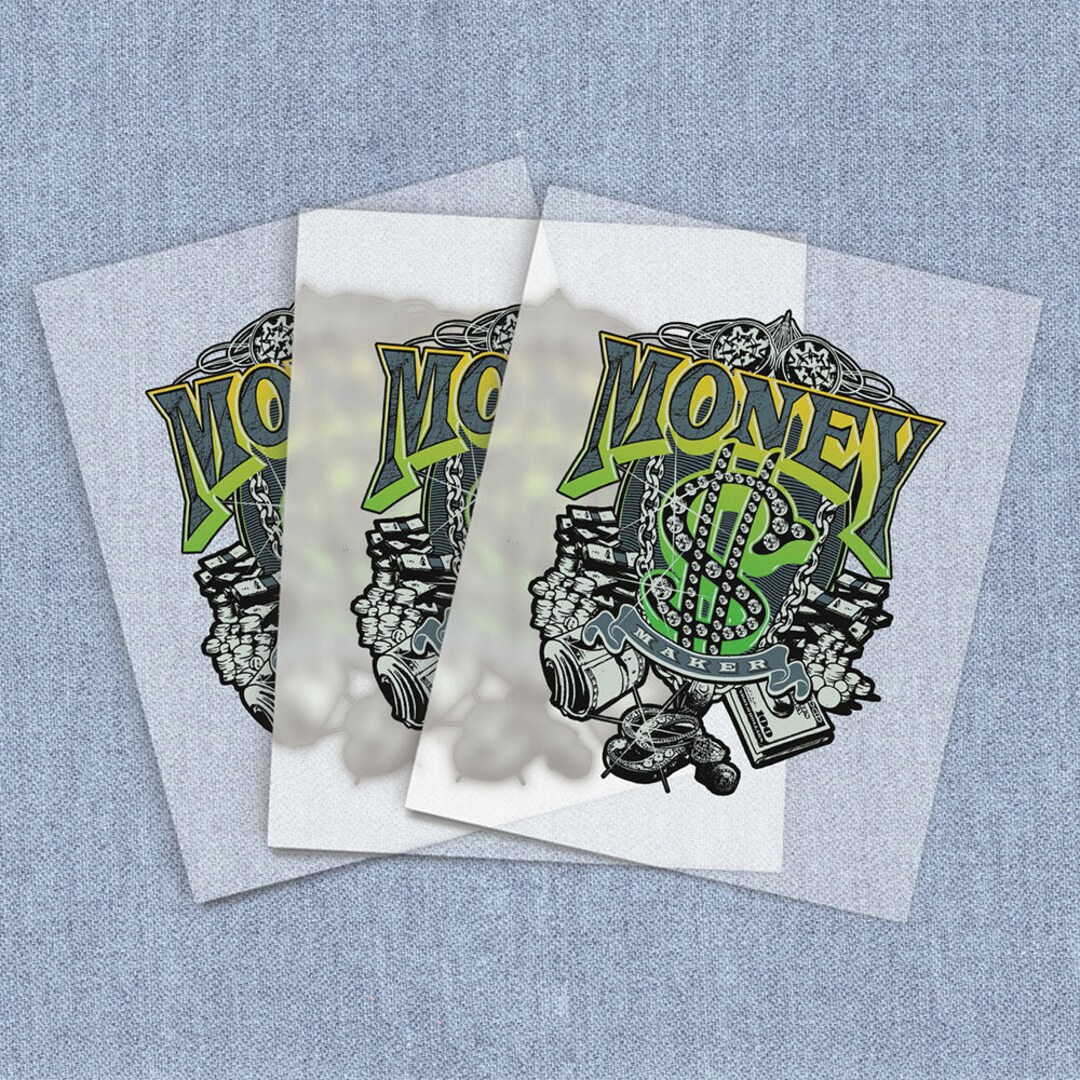 Money DTF Heat Transfer, Dollar Sign Iron-on Transfer, Direct-to-film ...