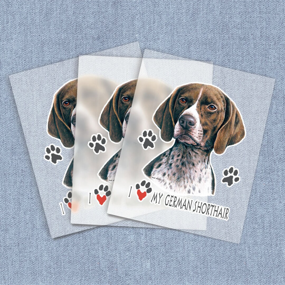German Shorthair DTF Heat Transfer, Animal Iron-on Transfer, Direct-to ...