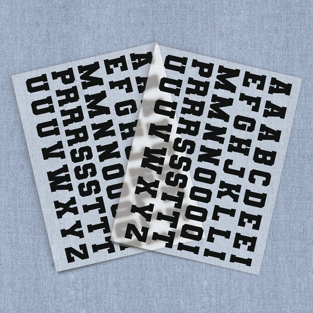 Cutup Letters DTF Heat Transfer, Varsity Letters Direct-to-film Iron-on ...