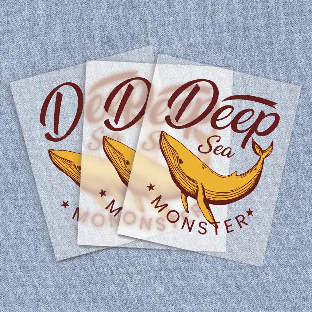 Deep Sea Monster, DTF Heat Transfer, Iron-on Transfer, Direct-to-film ...