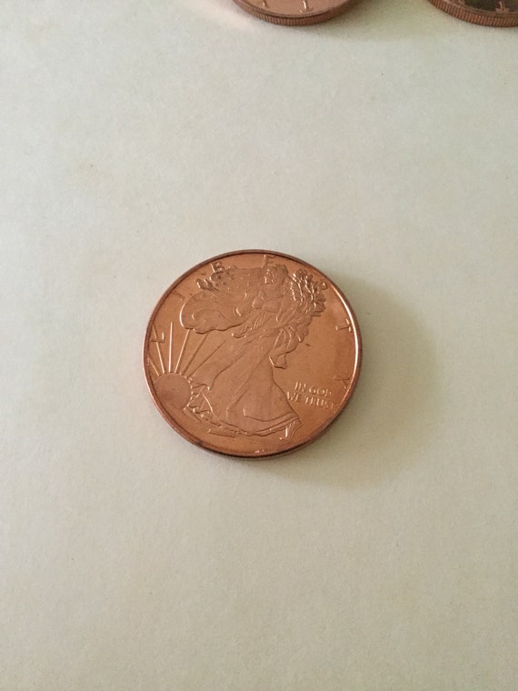 Lady Liberty 1 Ounce Copper Coin - Etsy