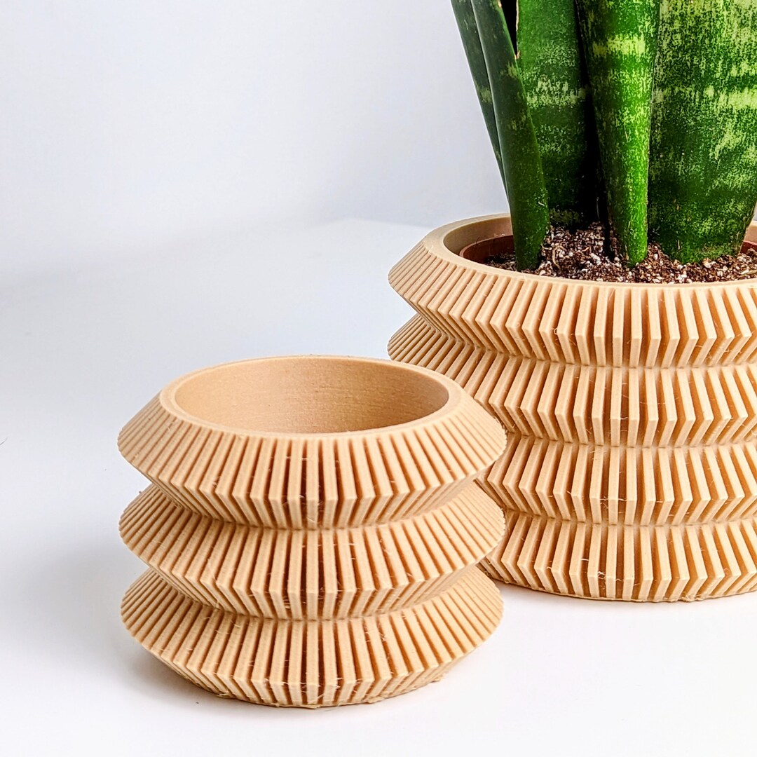 Modern Plant Pot Ziggy Stardust Indoor Planter Art Deco Style - Etsy