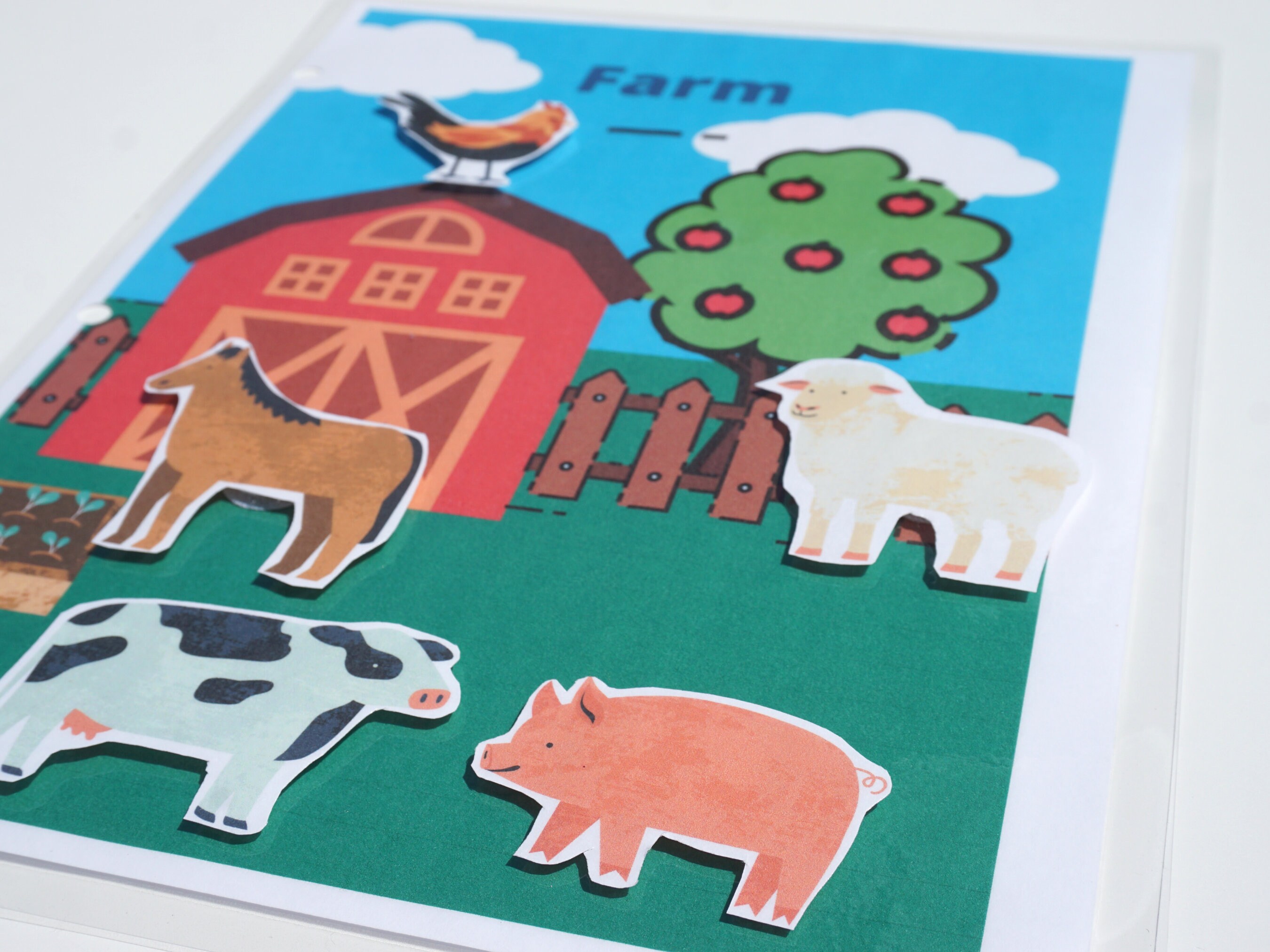 Farm Animal Busy Book Printable Activity Download for Preschool | Pre-k ...