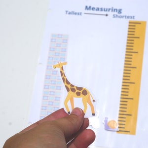 Pre-k Measurement Activity Printable for Busy Book | Preschool Science ...